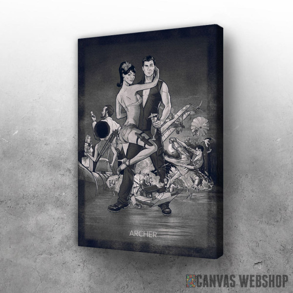 Slika Archer crno belo