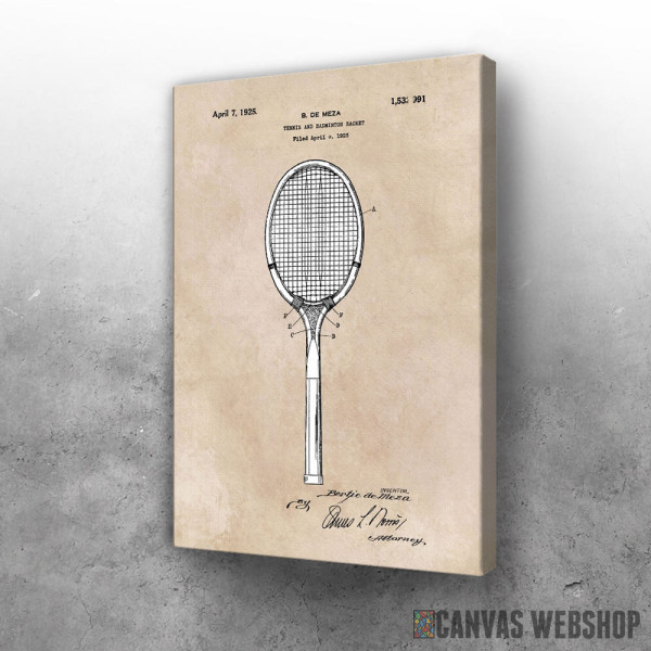 Slika Meza Tennis and badminton reket patent 1923
