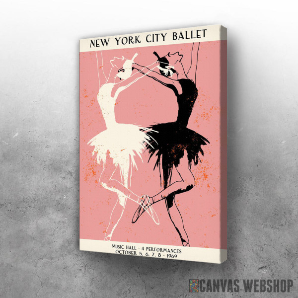 Slika Pink NYC Ballet Poster