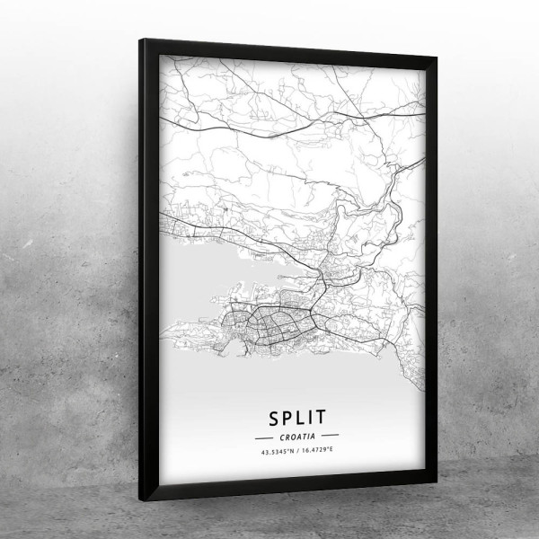 Split mapa - white