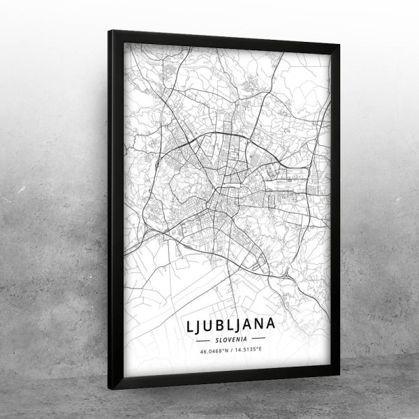 Ljubljana mapa - white