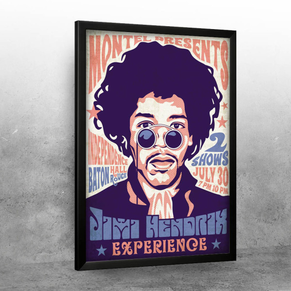 Jimi Hendrix concert poster