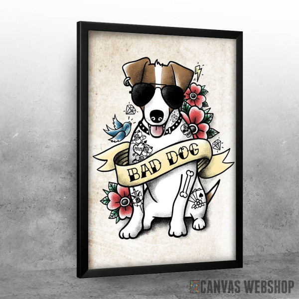 jack russell terrier bad dog tattoo