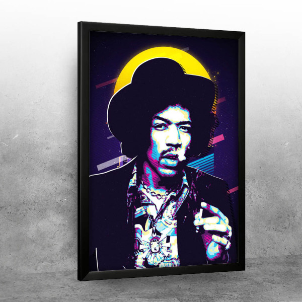 Hendrix neon art