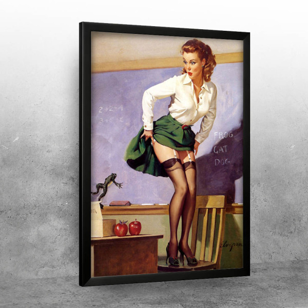 Vintage Pin Up Girl Art