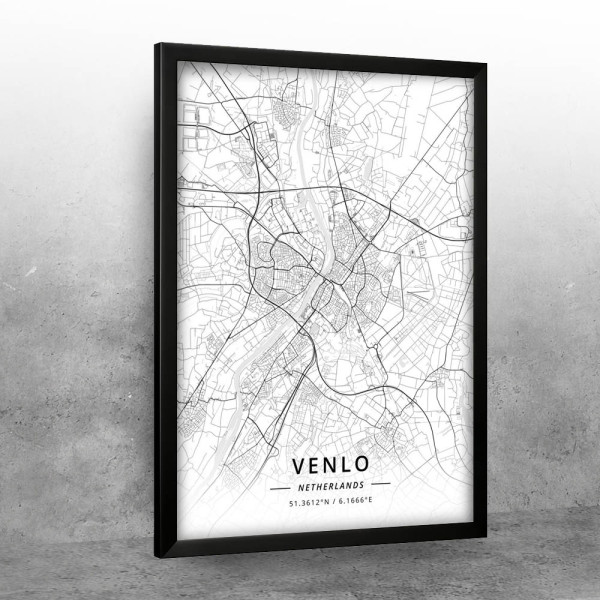 Venlo mapa - white