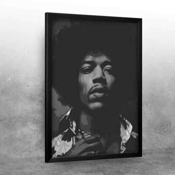 Hendrix black and white