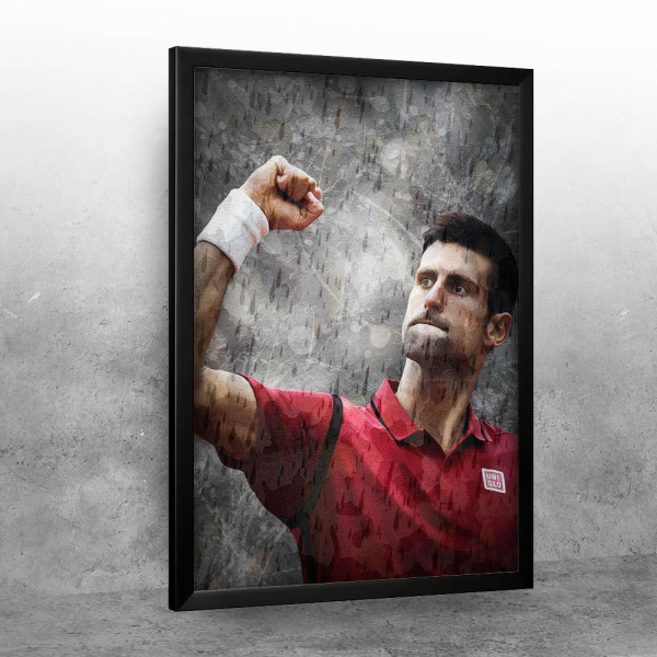 Novak Djokovic poster u ramu