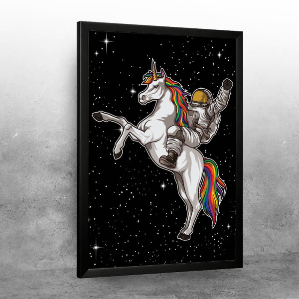 Astronaut Rides A Unicorn