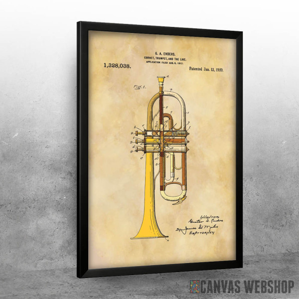 Trumpet Patent Bronze 1920