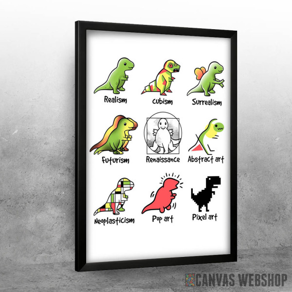 T-rex art styles
