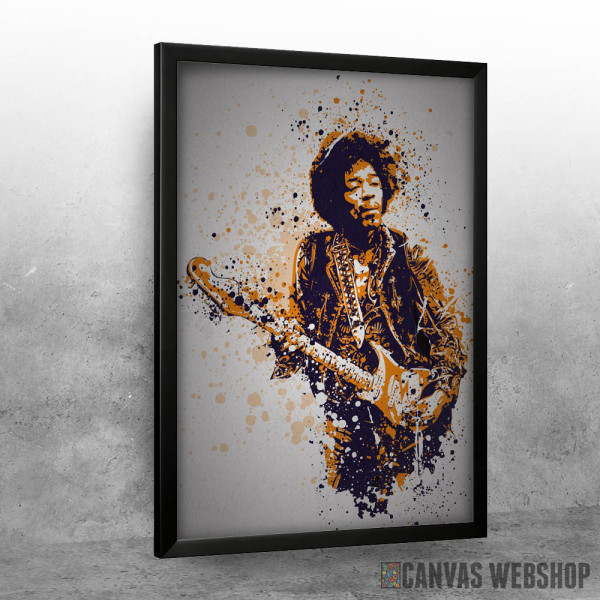 Jimi Hendrix painted