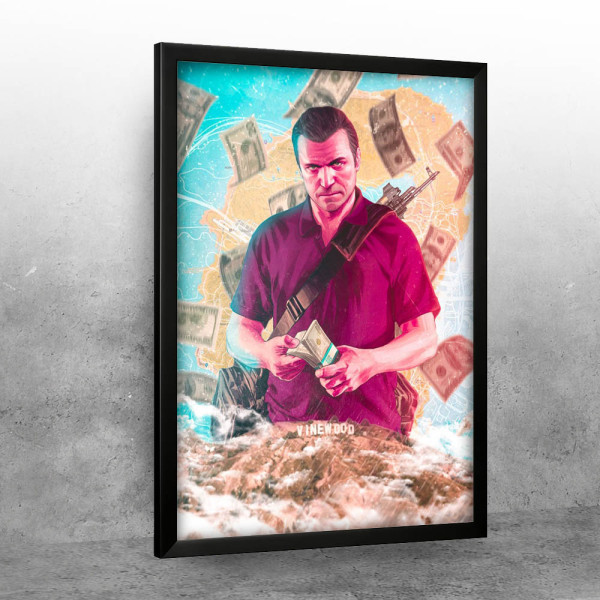 GTA V Michael Poster