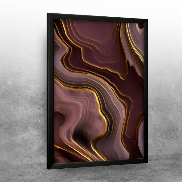 Mauve Agate Abstract