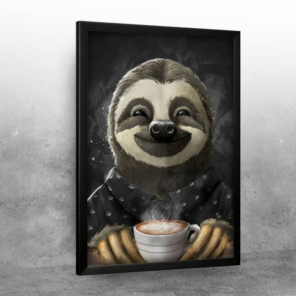 Morning Sloth Coffee Black