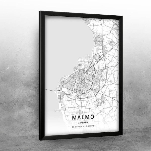 Malme mapa - white