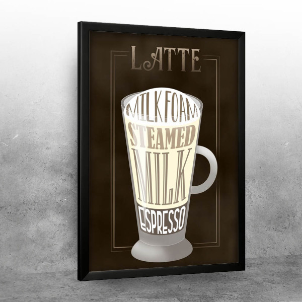 Latte Coffee Sign