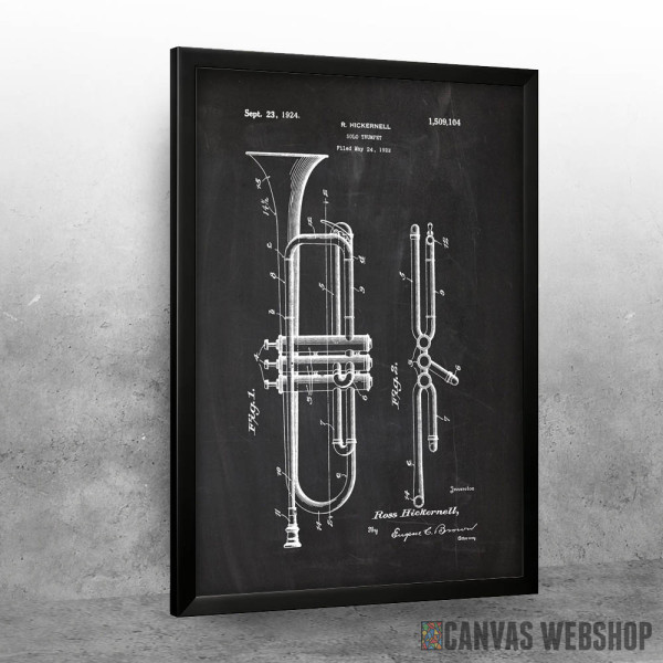 1922 Solo Trumpet - Patent Drawing