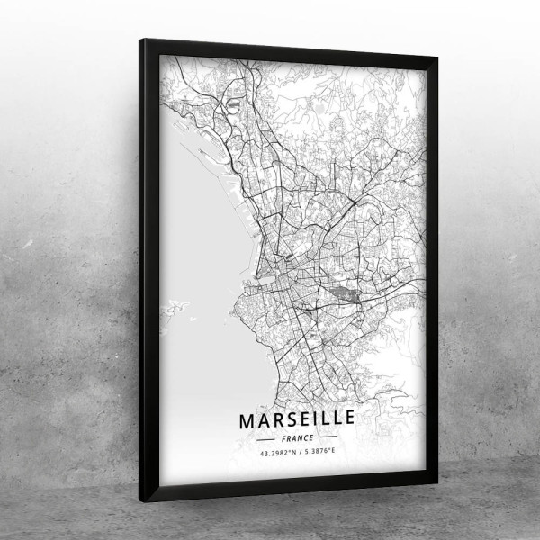 Marselj mapa - white