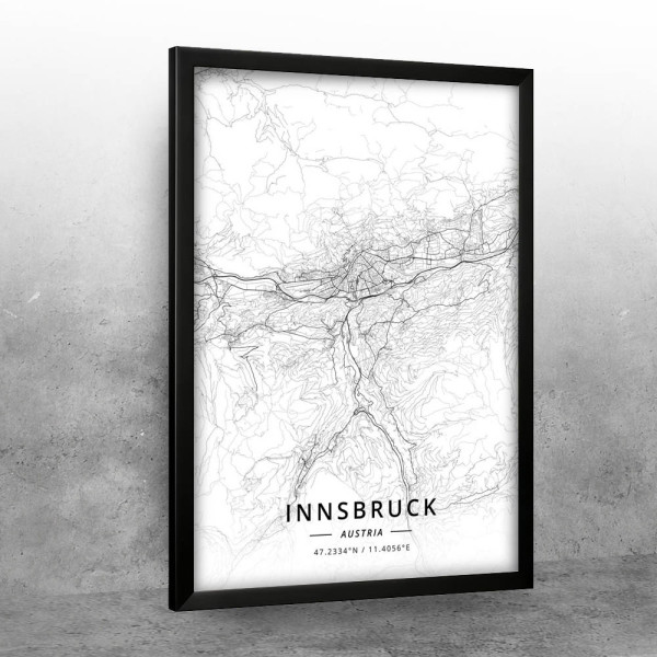 Insbruk mapa - white