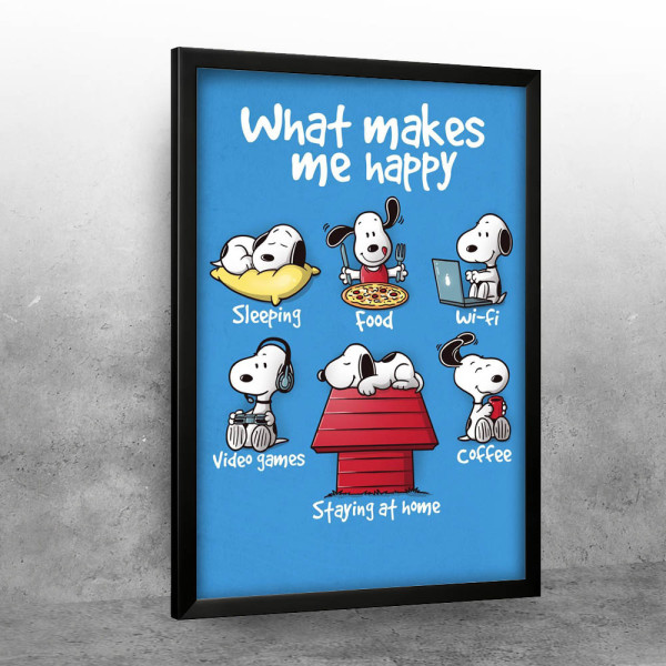 What makes me happy Snoopy