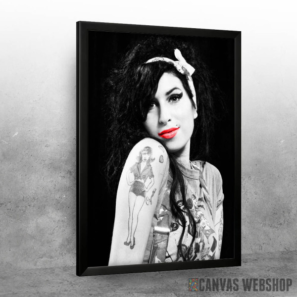 Amy Winehouse Lips Red Art