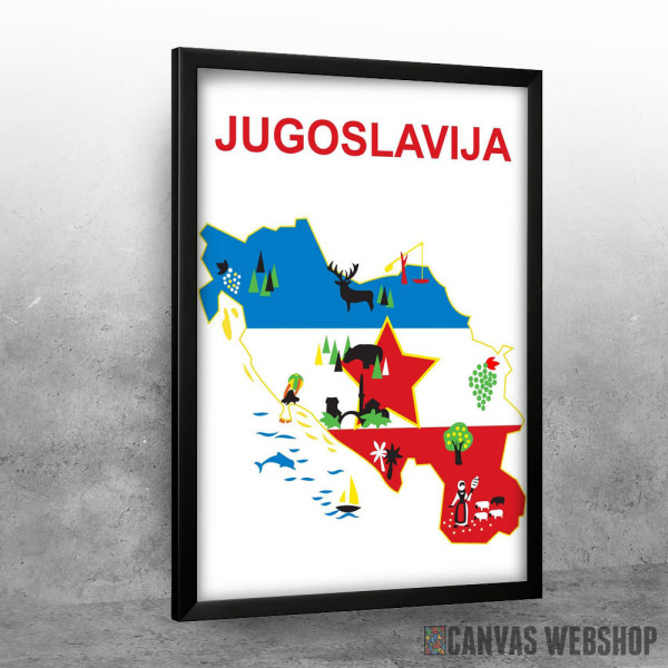 Turistička mapa Jugoslavije