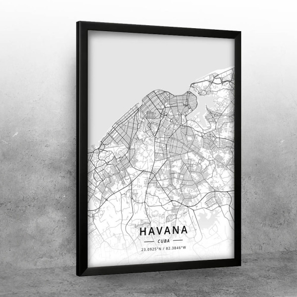 Havana mapa - white