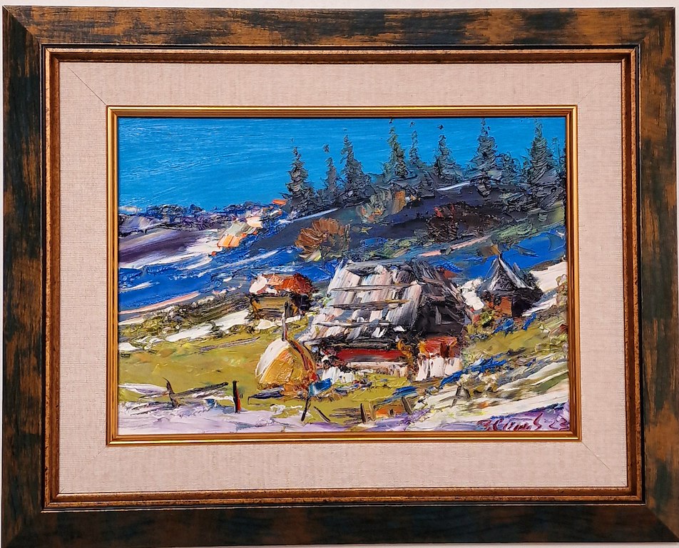 DJORDJE STANIC – ULJE NA LESONITU  50X40CM – ZLATIBOR – 2