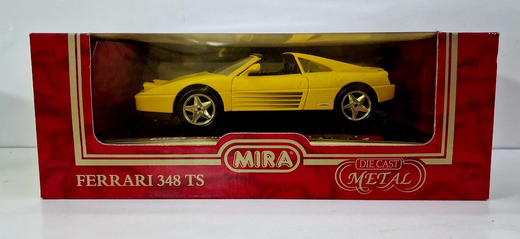 FERRARI 348 TS GOLD LINE – MIRA – 1:18 -NEKORISCEN U KUTIJI!