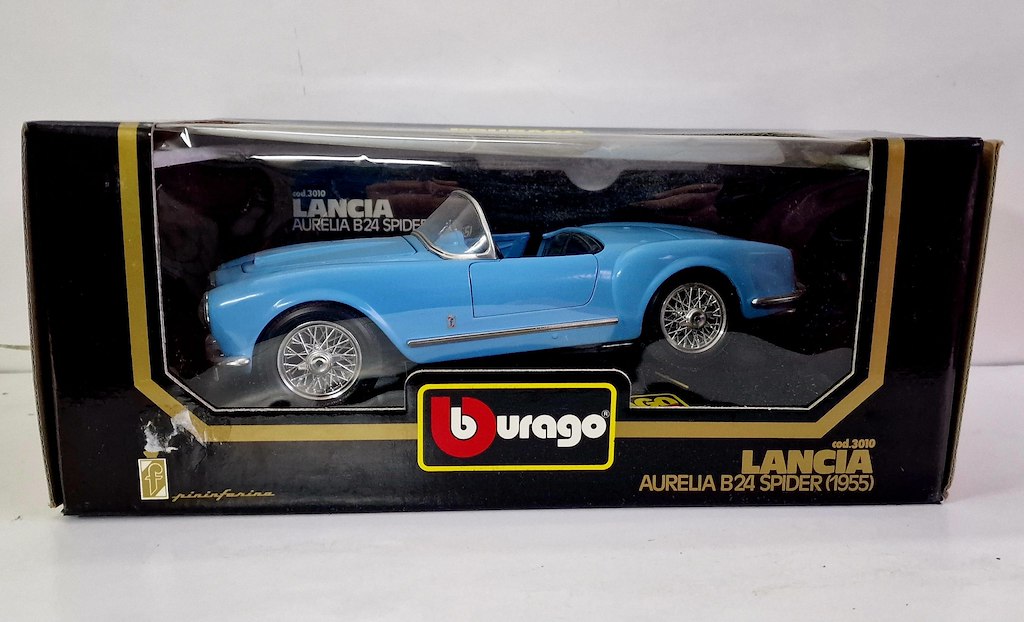 LANCIA AURELIA B24 SPIDER 1955 – BURAGO -1:18-NEKORISCEN U KUTIJI!