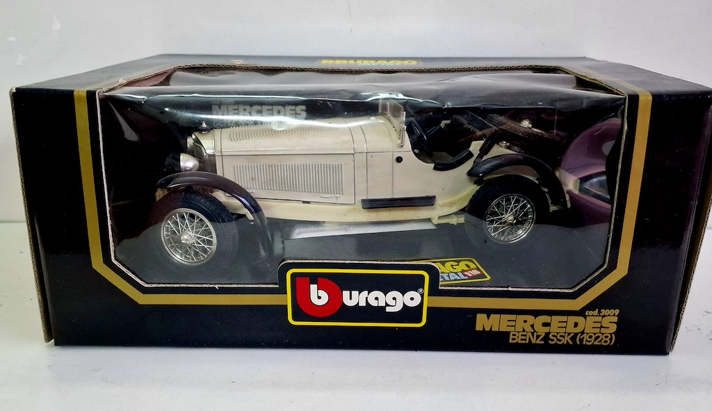 MERCEDES BENZ SSK 1928 – BURAGO – 1:18 – NEKORISCEN U KUTIJI!