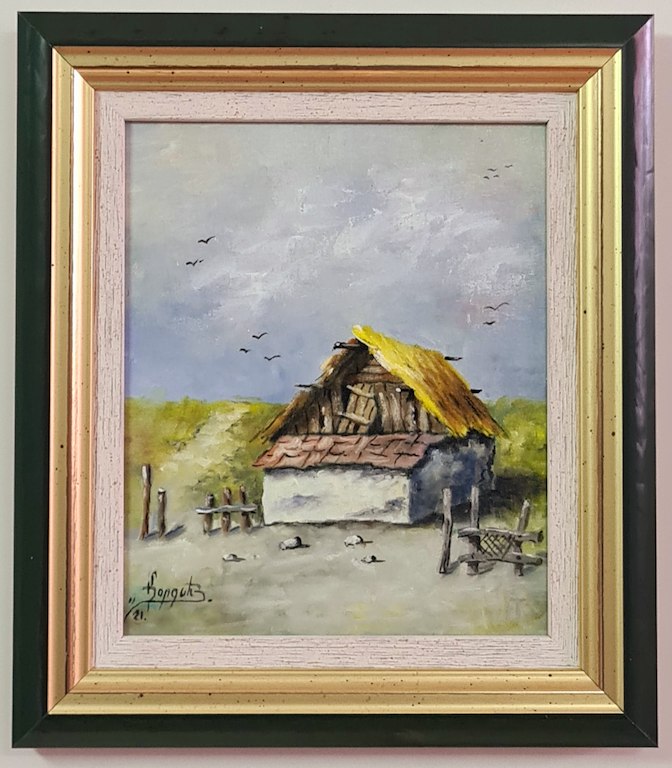 VOJISLAV KORDIC – ULJE NA PLATNU U EXTRA RAMU 33X29CM – 20