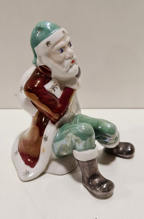 STARA PORCULANSKA FIGURA DEDA MRAZ – PORCELAN ZAJECAR