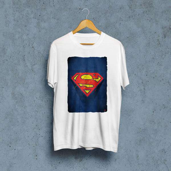 Splattered Superman logo