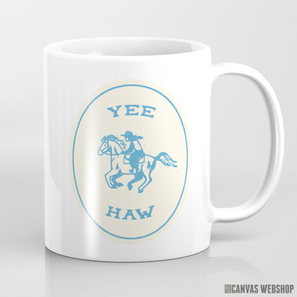 Šolja Yee Haw in blue