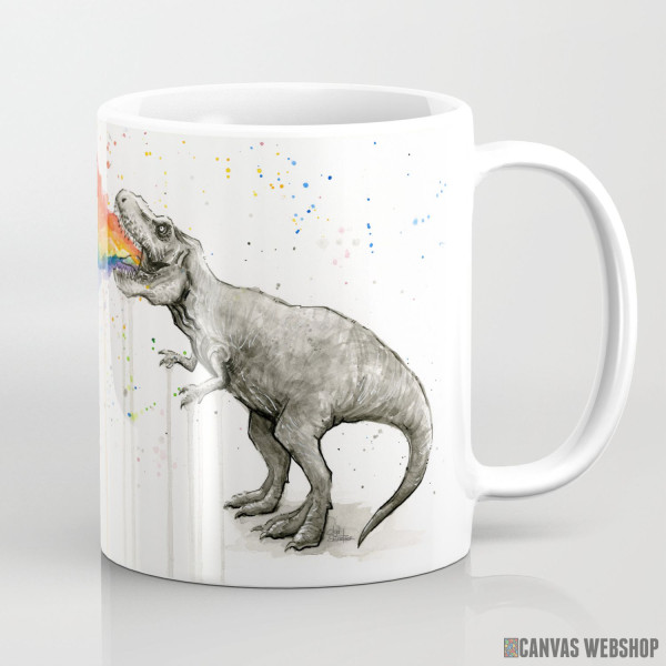 Šolja T-Rex i duga