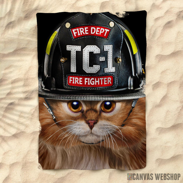 Peškir Brave Firefighter Cat