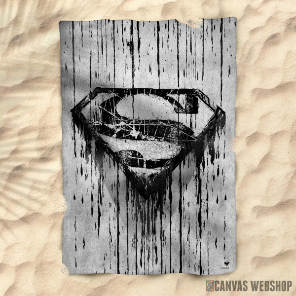 Peškir Superman logo scratched
