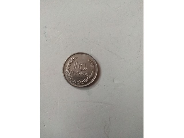 10 centi Kolumbija, 1971.