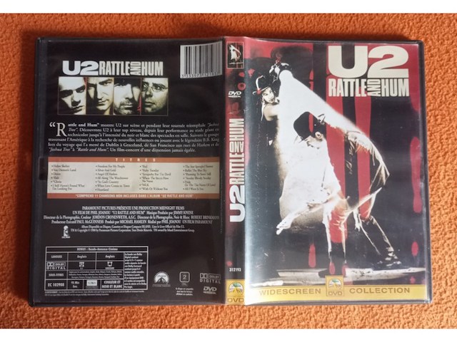 U2 - Rattle And Hum (Concert Movie)(DVD) Made in France