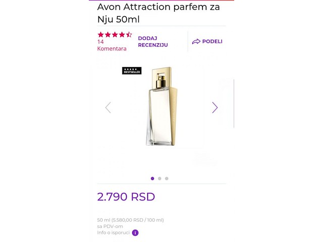 Avon Attraction parfem ( 50ml ) - novo