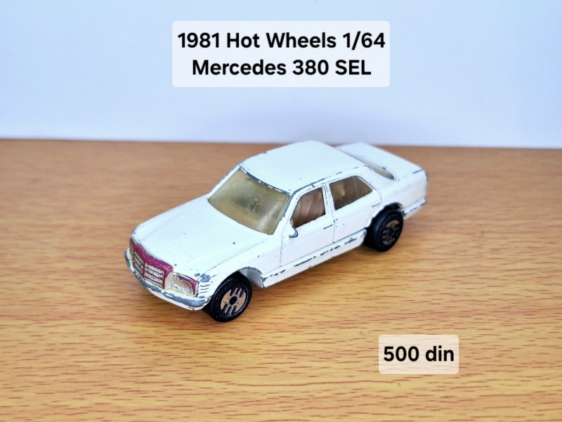 Hot Wheels 1/64 Mercedes 380 SEL 1981