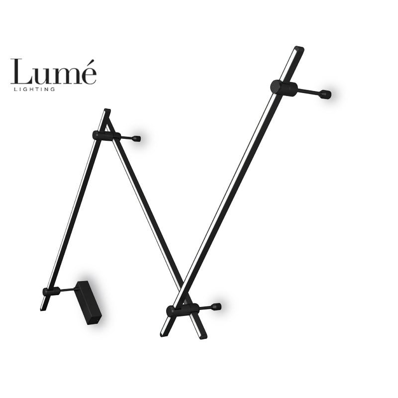 LUME – ARIA 18 ZIDNA SVETILJKA DIM. 36W 3000K CRNA (3*1000MM)