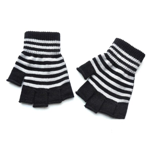 Crno-bele kratke rukavice