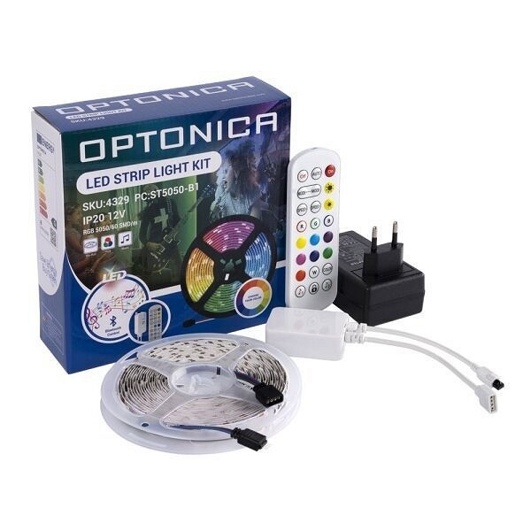 LED TRAKA BT MUSIC 5M 8W RGB SET IP20 4329 OPTONICA