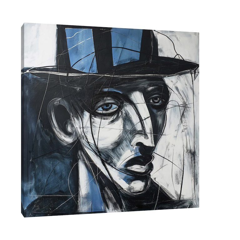 Man with blue hat