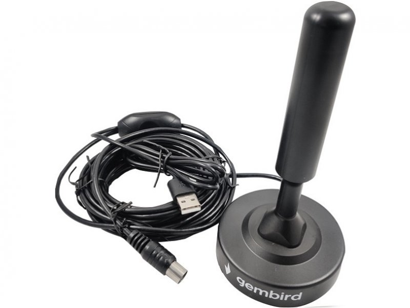 GEMBIRD GMB-533USB ANTENA SOBNA/SPOLJNA SA POJACALOM, UHF, DOBIT 21DB, VISINA 15CM, USB, 5M (495)