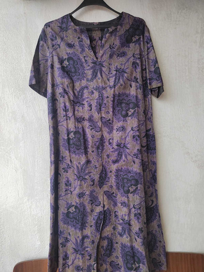 Midi vintage haljina sa printom L*XL
