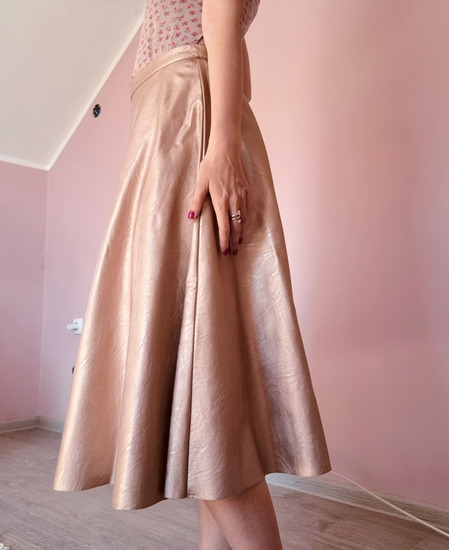 Rose gold suknja